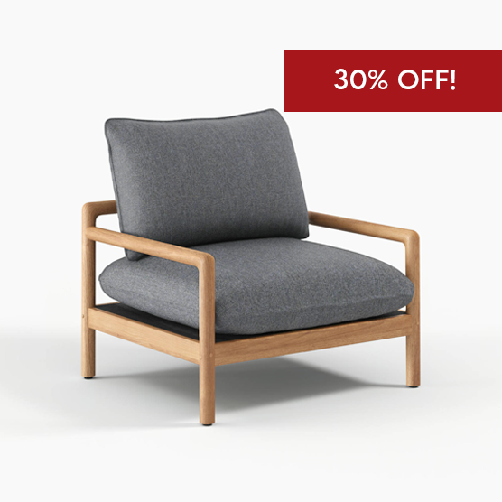 Devon Opito Outdoor Single Seater Armchair - Cast Slate – Greenslades Furniture