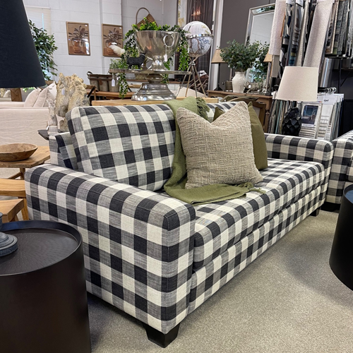 Bellamy 3 + 2.5 Seater - Check Fabric - NZ Made – Greenslades Furniture