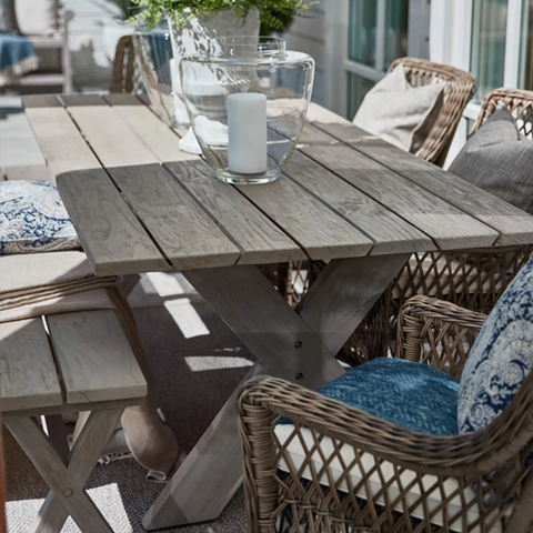 Devon Porter Teak Outdoor Dining Table - 2400 – Greenslades Furniture