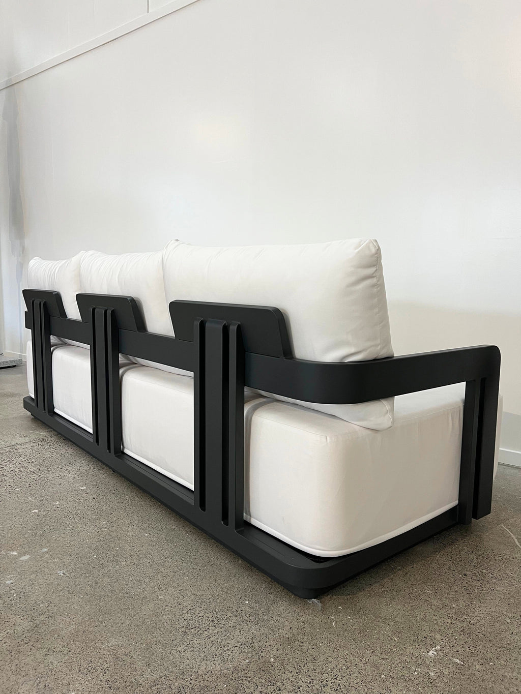 Marlo Outdoor 3 Seater Sofa - Aluminium + Sunbrella® – Greenslades ...