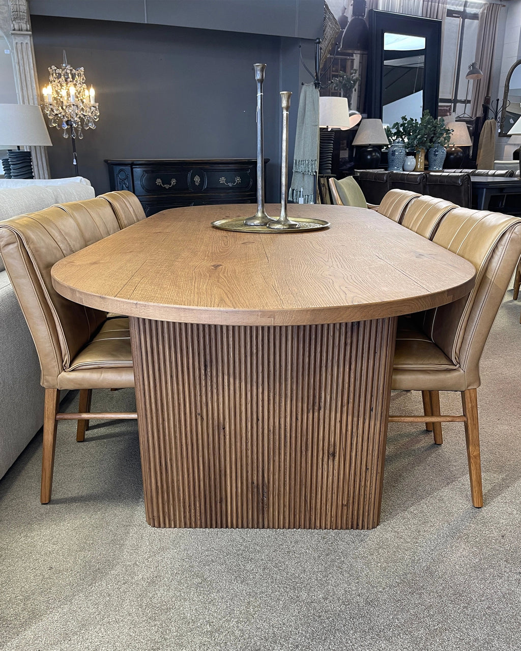 Monaco Oval Dining Table - 249cm – Greenslades Furniture