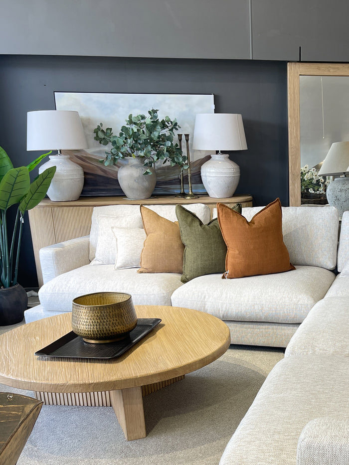 Sienna Large Deep Corner Lounge Suite - Natural – Greenslades Furniture